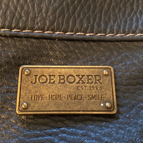 Joe Boxer | Bags | Joe Boxer Black Leather Shoulder Bag | Poshmark